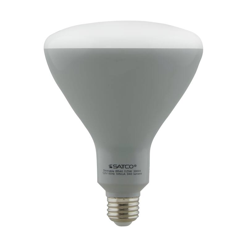 Satco 11.5W LED BR40 Reflector - 103' Beam Spread - Medium Base - 3000K ...