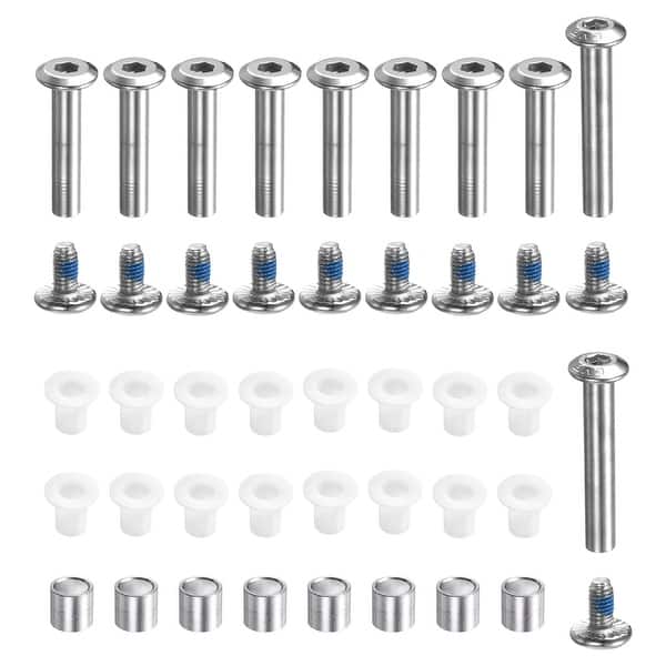 Inline Skate Screw Roller Repair Kit Spacer Shaft Side Plug - Silver ...