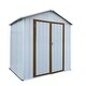 4FTx6FT Metal Outdoor Backyard Garden Utility Storage Shed - Bed Bath ...