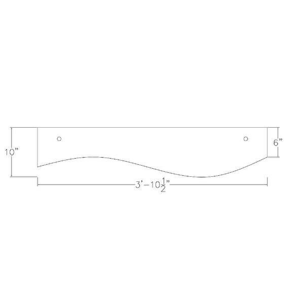 Escape Series 5 L Alternating Wave Acoustical Ceiling Baffles 9pc