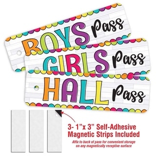 Topnotch teacher products 3 hall pass pack diy dots design 10189 - Bed ...