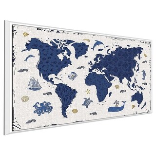 "Primitive Sea II" Print on Floating Canvas - Bed Bath & Beyond - 36403784