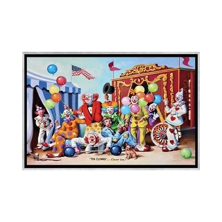 iCanvas "Ten Clowns" by D. "Rusty" Rust Framed - Bed Bath & Beyond ...