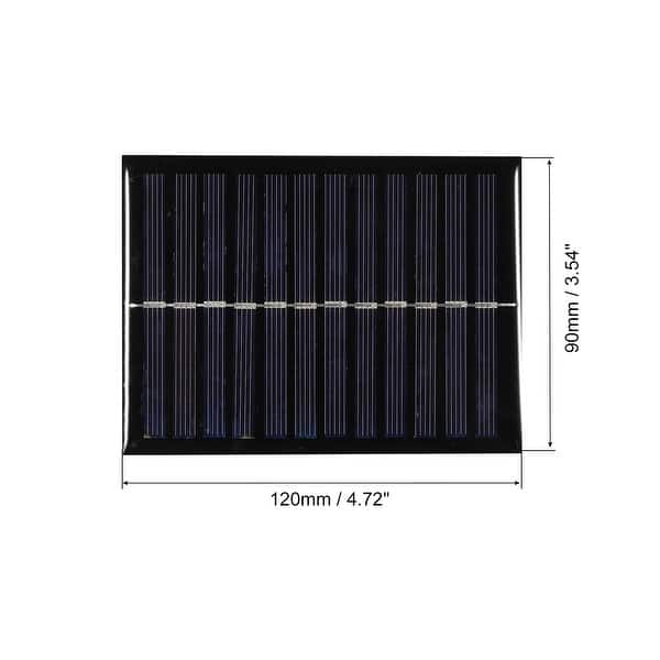 Mini Solar Panel Cell 6V 220mA 1.32W 120mm x 90mm for DIY Project Pack ...