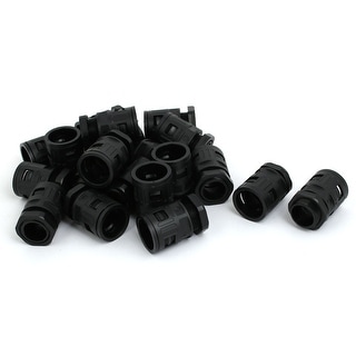 20 Pcs PG19 PA Ripple Pipe Connector Joint Black for AD25 Corrugated ...