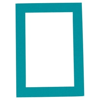 18x24 Mat Bevel Cut for 15x22 Photos - Acid Free Teal Blue Precut ...