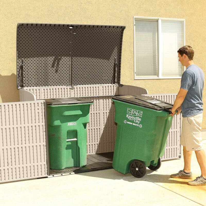 Lifetime Horizontal Storage Shed (75 cubic feet) - Overstock - 16104889