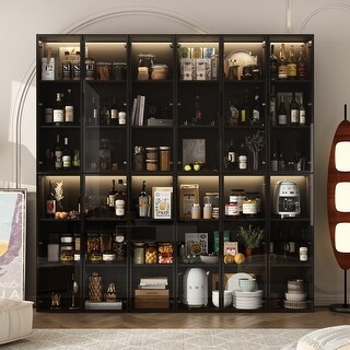 Modular Display Storage Cabinet w/Safety Features and Ambient Lighting ...