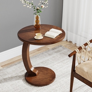 Oval C Shaped Table End Table, White - On Sale - Bed Bath & Beyond ...