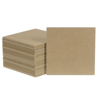 15pcs Unfinished Wood Square Cutouts, 4" Wood Slices - Wooden - Bed ...