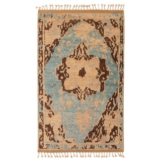 ECARPETGALLERY Hand-knotted Tangier Tan Wool Rug - 5'0 x 8'4 - Bed Bath ...
