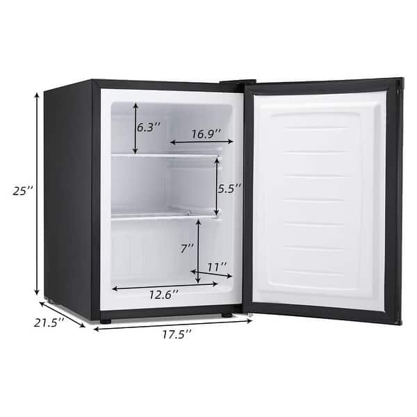 2.1 Cu.ft Compact Upright Freezer with Reversible Single Door - Bed ...