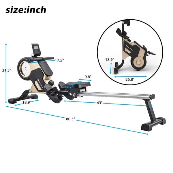 Rowing Machine Indoor Rower with Magnetic Tension System - Bed Bath ...