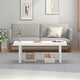 Modern Minimalist Wooden Coffee Table, Industrial Minimalist, 39 in ...