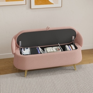 Storage Bench with Backrest, Ottoman Bench End, Sofa Stool - Bed Bath ...
