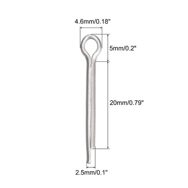 Split Cotter Pin, 316 Stainless Steel Clip Fastener Fitting, 5Pcs - Bed ...