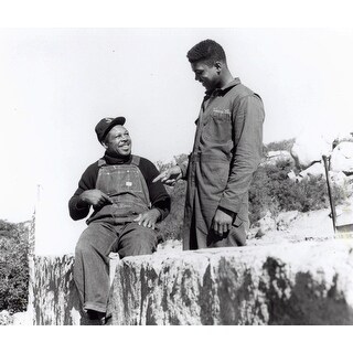 Muhammad Ali and Archie Moore wearing overalls Photo Print - Bed Bath ...