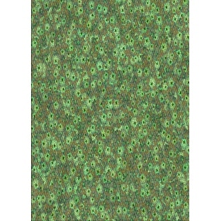 Ahgly Company Machine Washable Transitional Pea Green Area Rugs - Bed ...