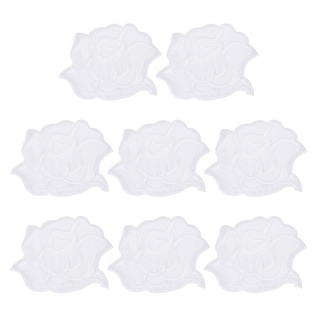 Rose Iron-On Patches, Rose Embroidered Patch Applique Flower Sew on ...