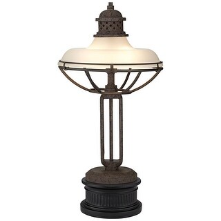 Industrial Table Lamp Black Riser 30 3/4" Tall Rust Bronze Bedroom - 15 ...