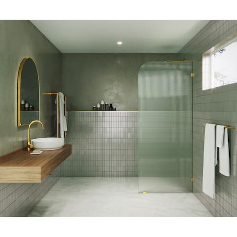 Glass Warehouse 34" x 78" Frameless Shower Door - Single Fixed Panel ...