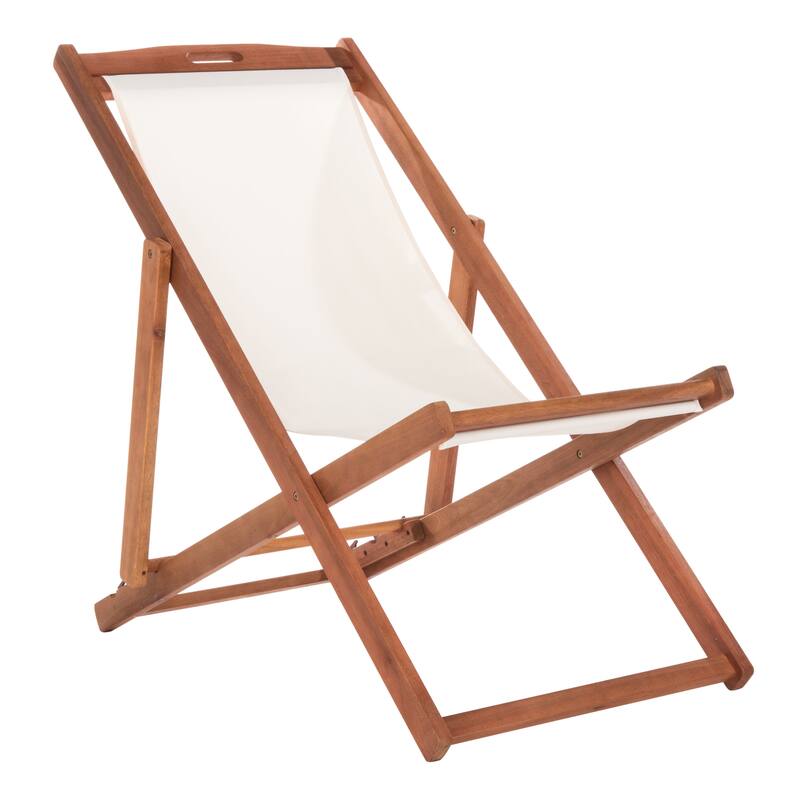 SAFAVIEH Outdoor Natalya Foldable Sling Chair (Set of 2) - 24"W x 34"D ...