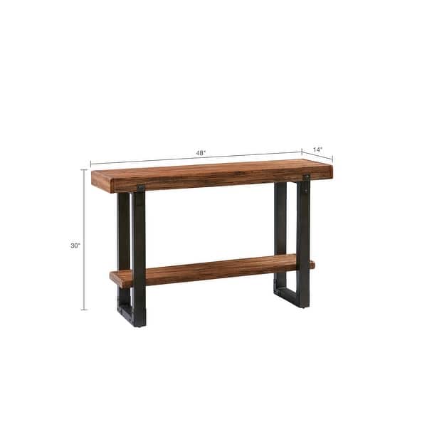 Madison Park Ellis Chestnut Console Table - Bed Bath & Beyond - 12271691