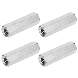 Coupling Nut, 304 Stainless Steel Hex Rod Coupler Nut with Partial ...