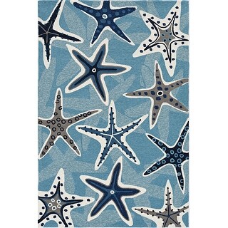 Stonely Starfish Handmade Indoor/ Outdoor Area Rug by Havenside Home ...