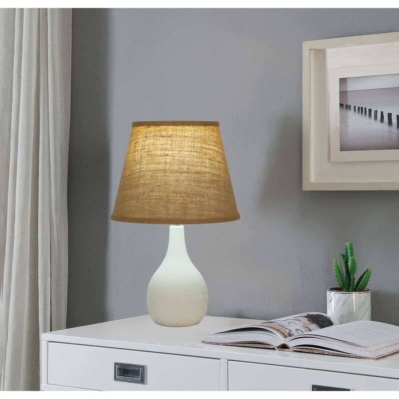 Stone Glaze Ceramic Accent Lamp with LED Bulb Included - Overstock ...