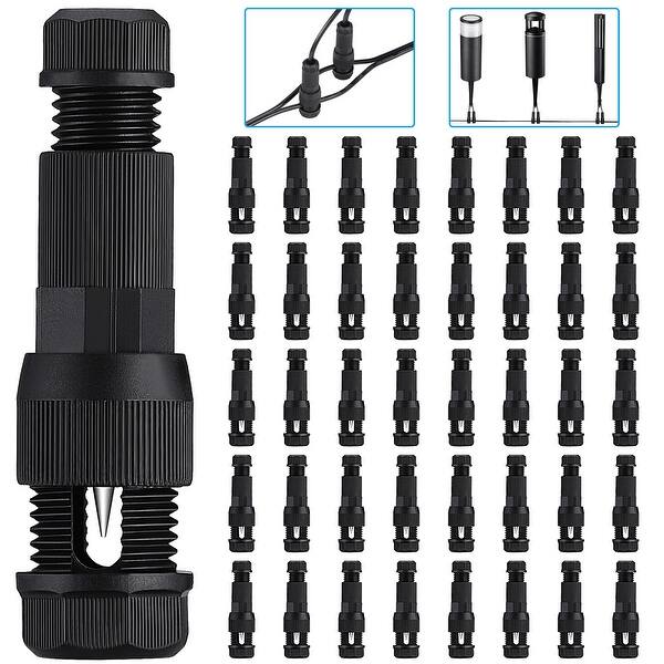 Low Voltage Wire Connectors, Fastlock Wire Connectors, Black - 40PACK ...
