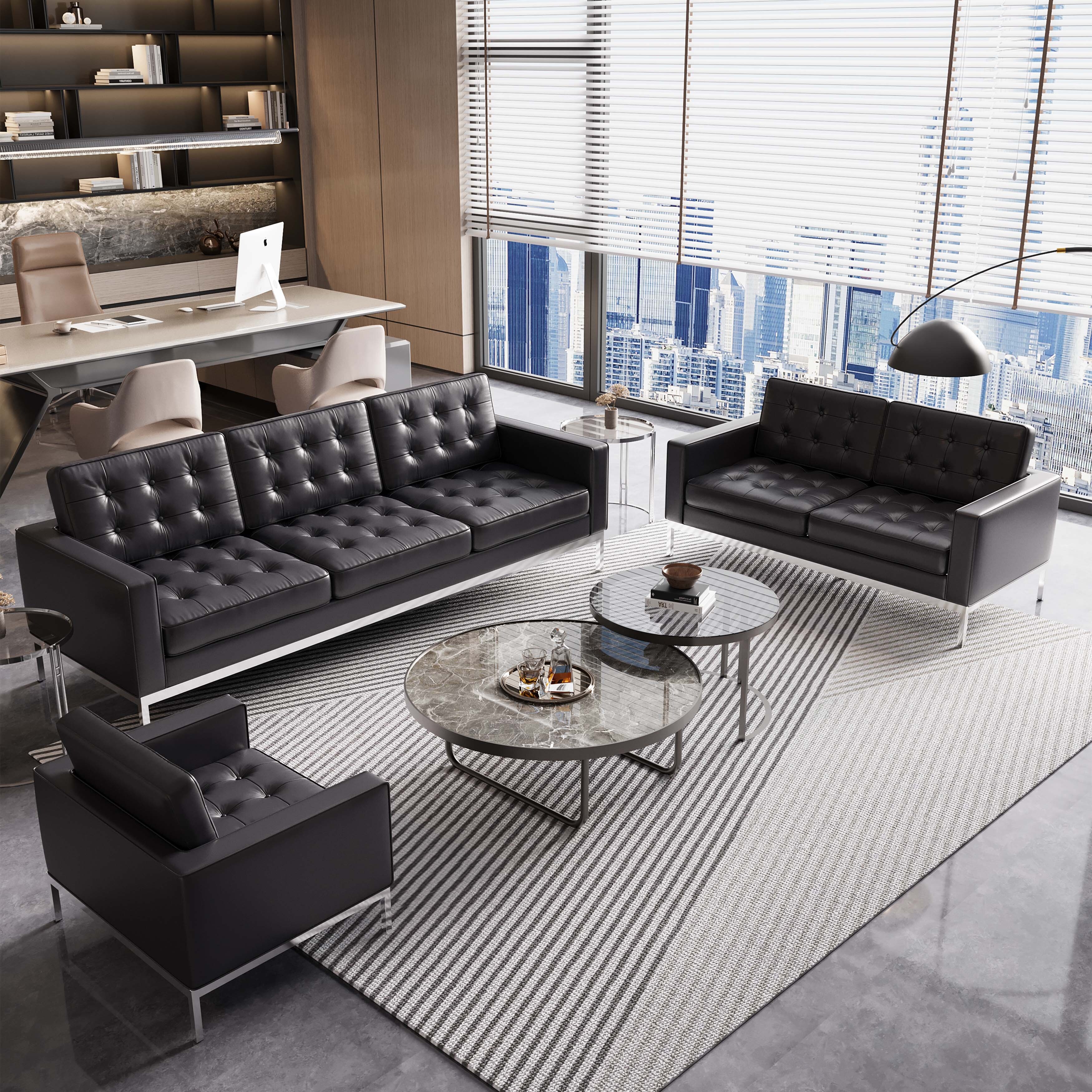 Black Leather Sofas - Bed Bath & Beyond