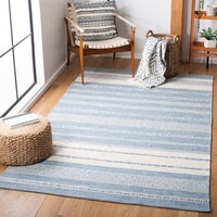 SAFAVIEH Handmade Striped Kilim Voula Modern Cotton Rug - On Sale - Bed ...
