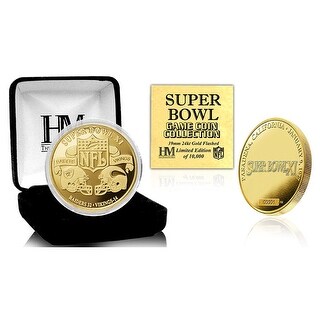 Raiders vs Vikings Super Bowl XI Commemorative Gold Flip Coin - Bed ...