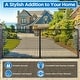 ALEKO Modern Garden Steel Dual Swing Driveway Gate Barcelona Style 16 x ...