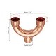 Tee Y Type Copper Fitting Welding Joint Split Union Intersection 7/8 ...