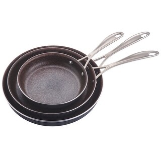 Henckels Capri Granitium 3D 3-pc Aluminum Nonstick Fry Pan Set - Grey ...
