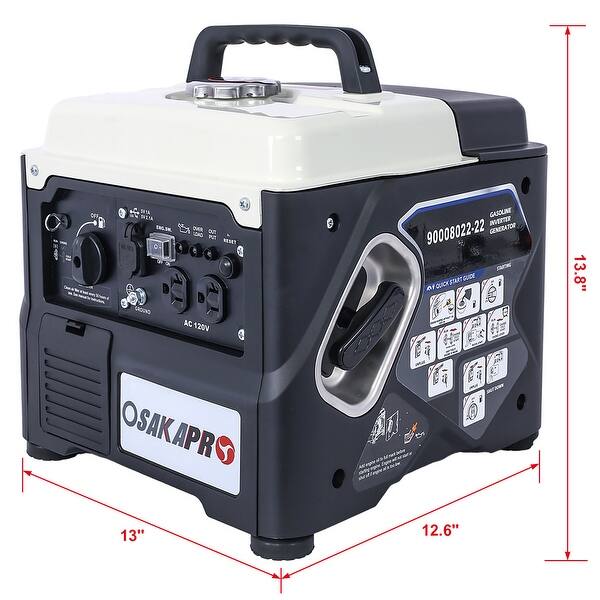 1200W Portable Gas Powered Generator,Low Noise for Outdoor/Camping - Bed Bath & Beyond - 38379498