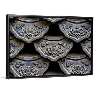 "Traditional style Korean roof tiles in Insadong, Seoul, Korea." Black ...