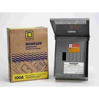 Square D HOM612L100RBCP Outdoor Main Lug Load Center, 100 Amp - Bed ...