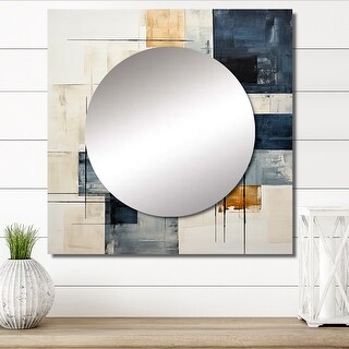 Designart "Ivory Illusions Abstract Shapes I" Abstract Shapes Wall ...