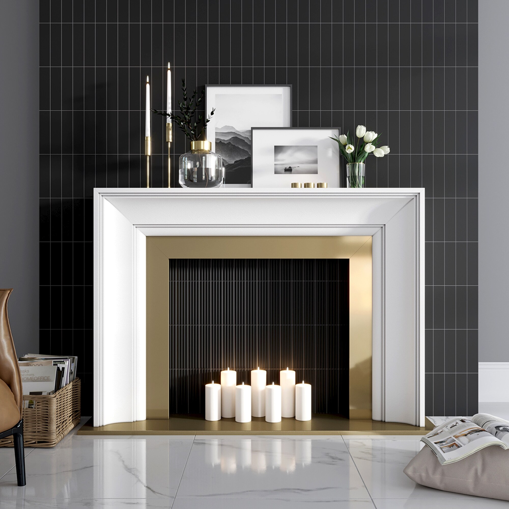 Merola Tile Manises Cuero 13-1/8" x 13-1/8" Ceramic Floor and Wall Tile ...