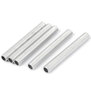 M10 1mm Pitch Threaded Zinc Alloy Pipe Nipple Lamp Repair Part 80mm ...