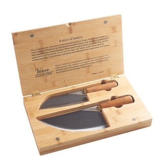 Thai Moon Knife Set -2 Piece Chef's Knives with Carbon Steel Blades, S ...