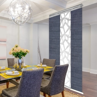InStyleDesign 3-Panel Panel Track / Room Divider/ Blinds 28"-43"W x 91. ...