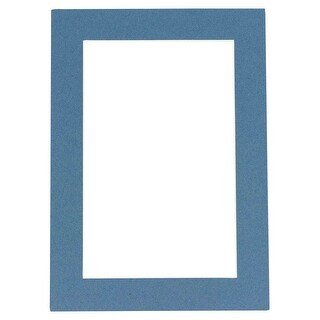 16x24 Mat Bevel Cut for 12x21 Photos - Acid Free Steel Blue Precut ...