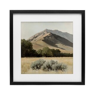 Stupell Mountain Ridgeline Landscape Under Glass Framed Design By Petal ...