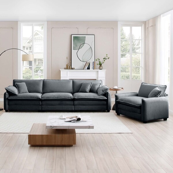 Mid Century Modern Sofa Set of Two 2 Pieces Sofa Set for Living Room Bed Bath Beyond 41392676