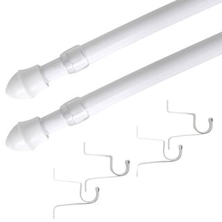 Set of 2 Cafe Curtain Rods Adjustable - Diam 1/2 - Bed Bath & Beyond ...