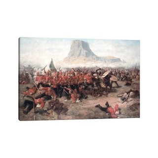 iCanvas "The Battle Of Isandlwana - The Last Stand Of The 24th Regiment ...